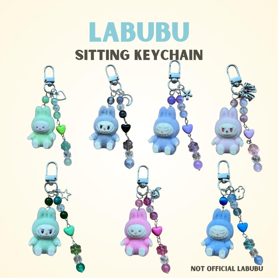 Mini Sitting Labubu - Keychain - Bag Charm - RESTOCK - Etsy