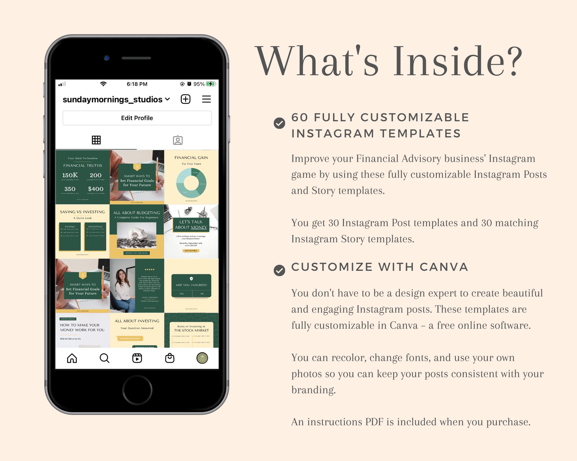 60 Instagram Templates for Financial Advisors | Financial Coach ...