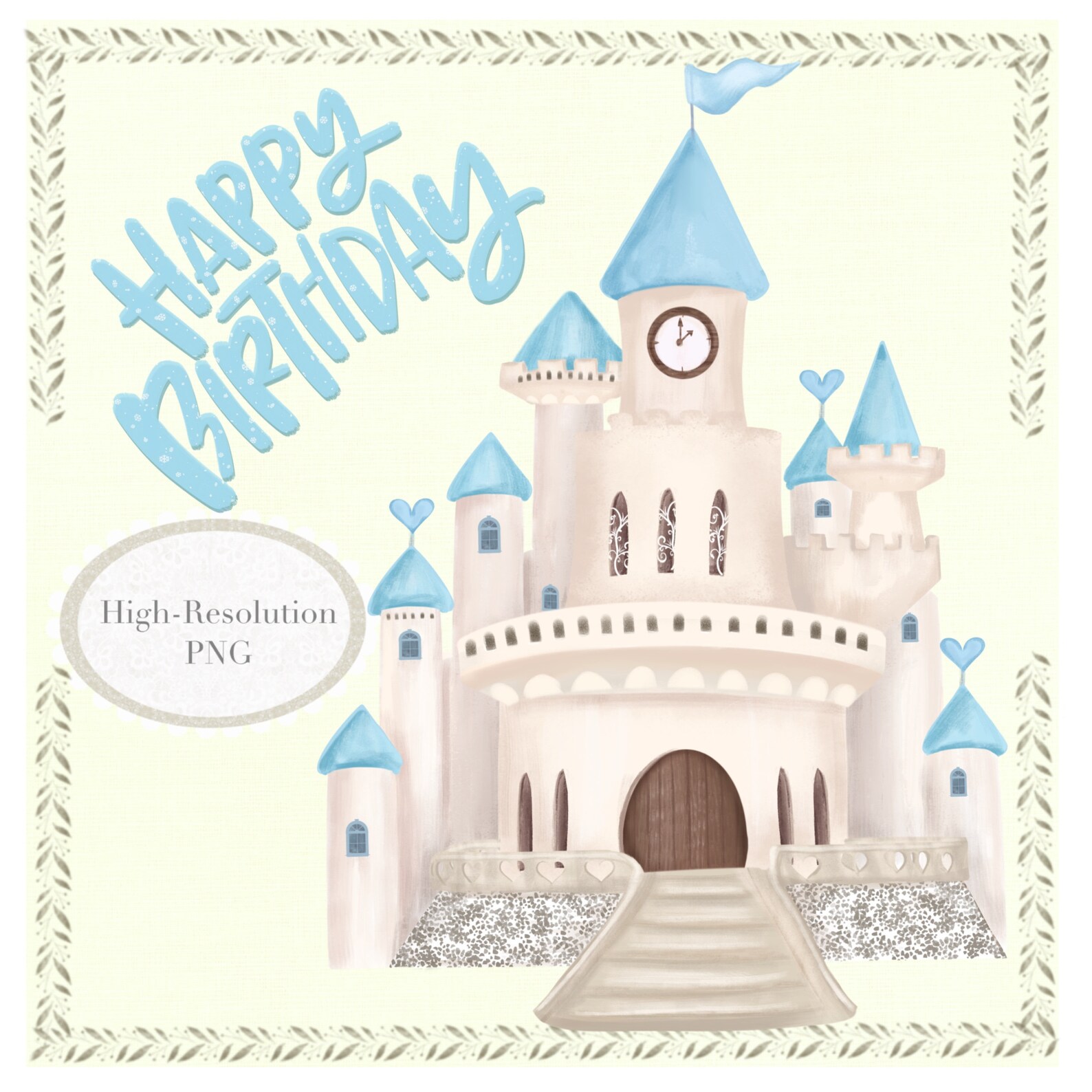 Watercolor Fairy Tale Clipart, Fairytale Castle Clipart, Royal Carriage ...