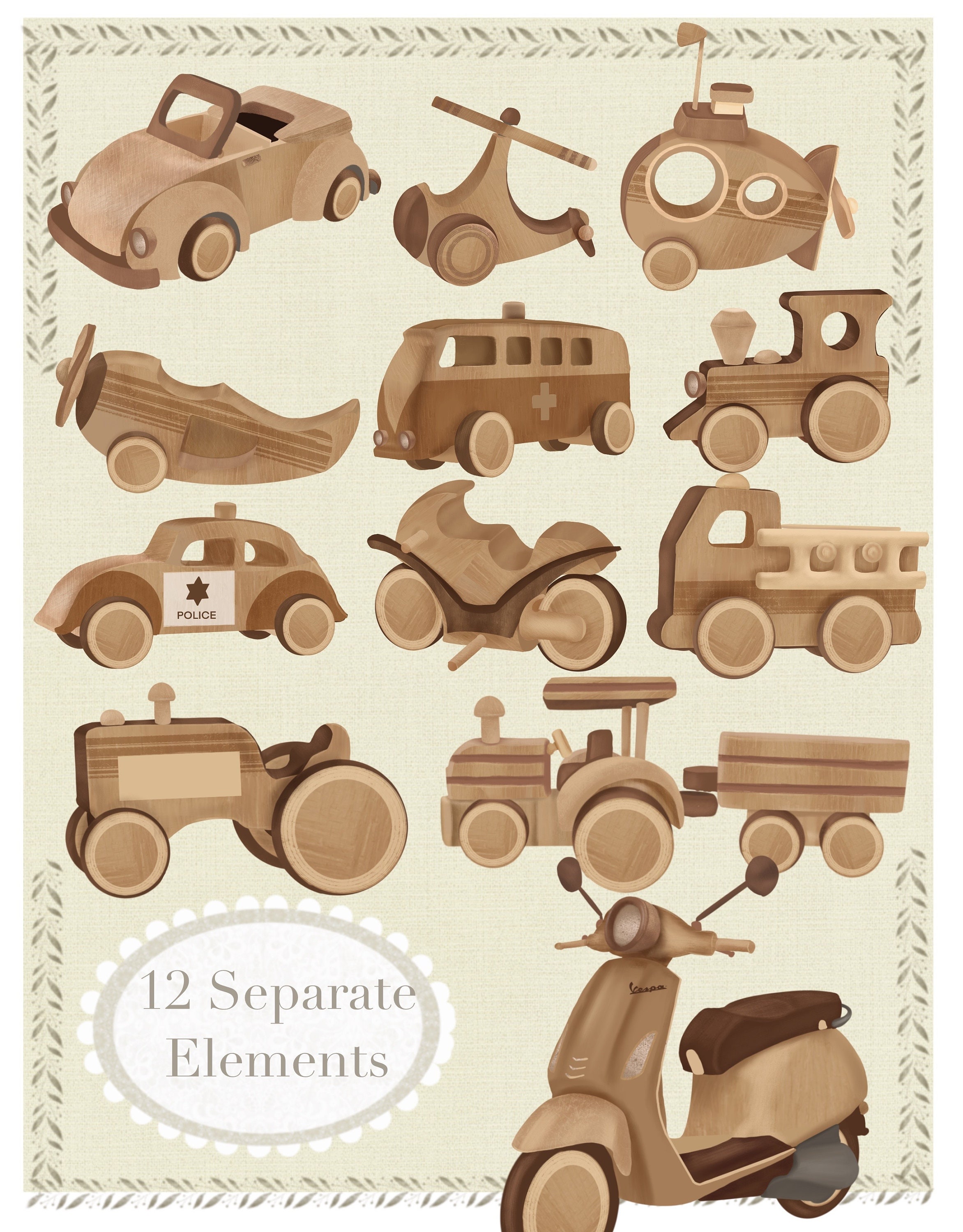 Baby Toys Watercolor , Wooden Toys Png, Wooden Toys Watercolor ...