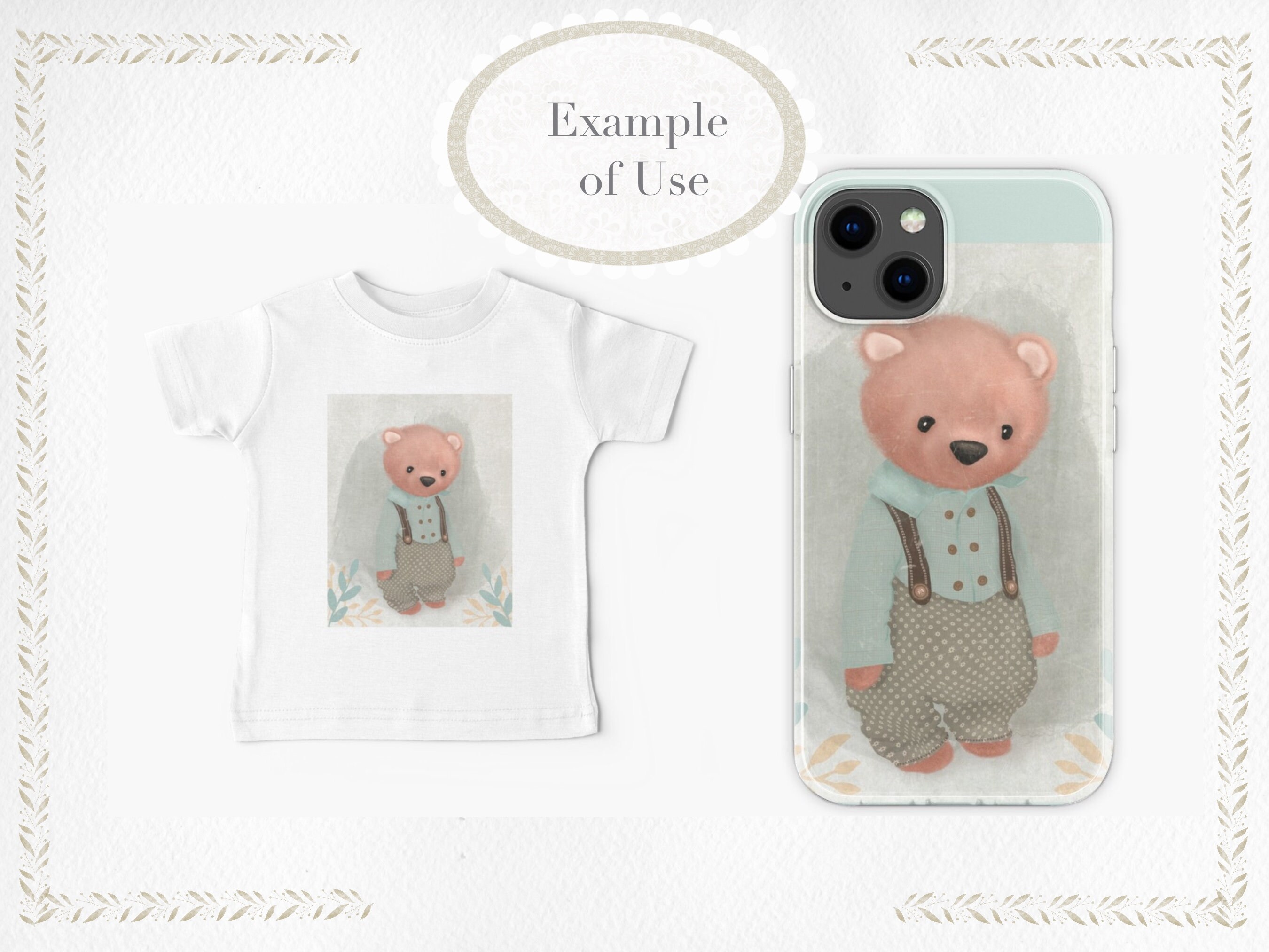 Vintage Bearbear Clipart Instant Downloadnursery Artbear - Etsy