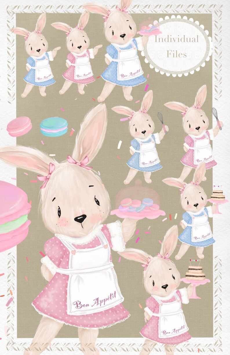 Watercolor Bakery Clipart. Bakery, Animals, Cute, Cooking, Cook, Chef ...