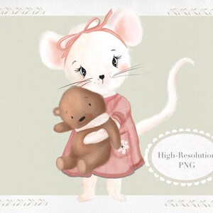 Mouse Clipart , Instant Download Png,cute Mouse PNG Transparent ...