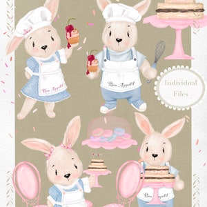 Watercolor Bakery Clipart. Bakery, Animals, Cute, Cooking, Cook, Chef ...