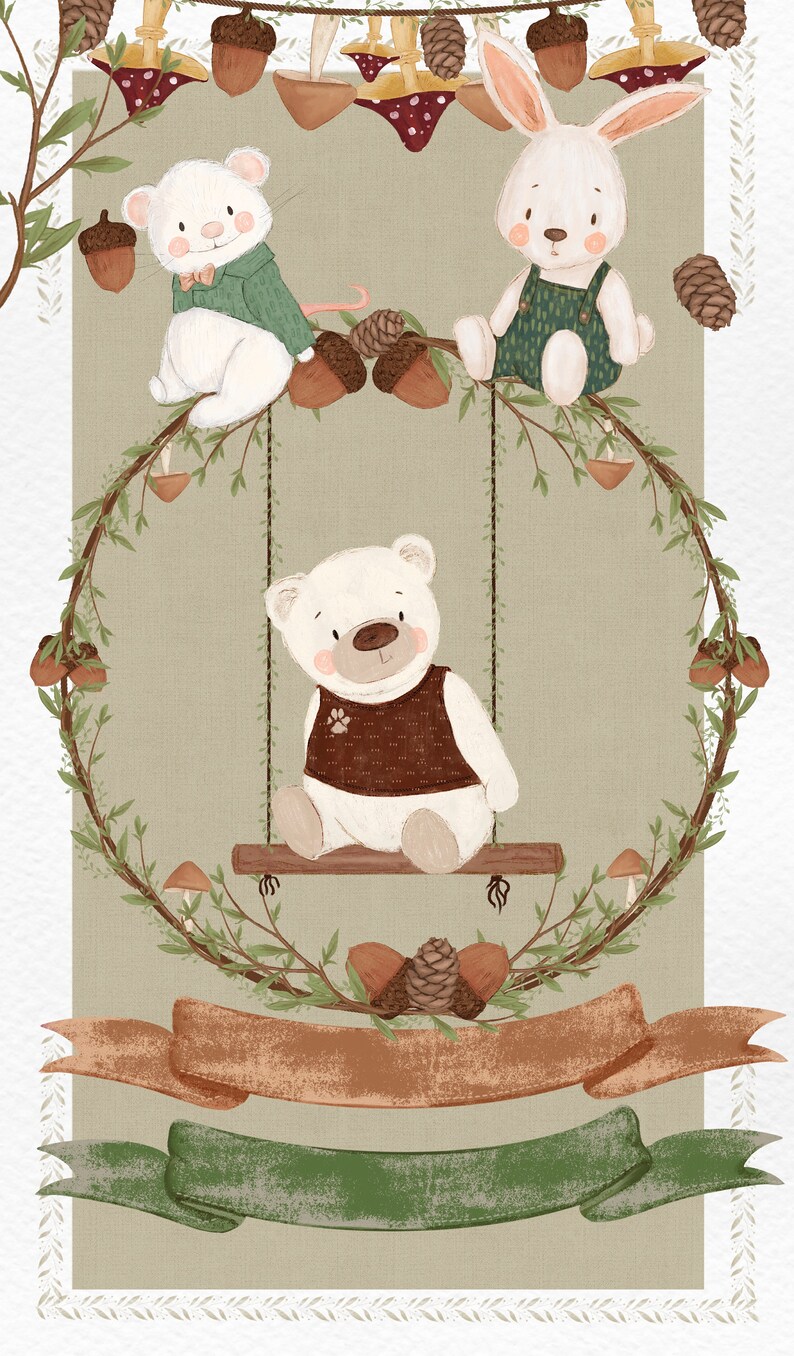 Woodland Animals Watercolor Clipart, Forest Animals Clip Art, Nursery ...