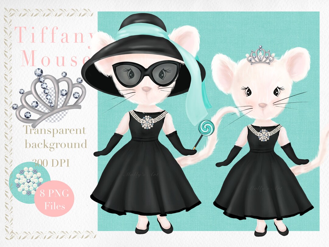 Breakfast at Tiffanys Clipart Fashion Clipart Audrey Hepburn - Etsy