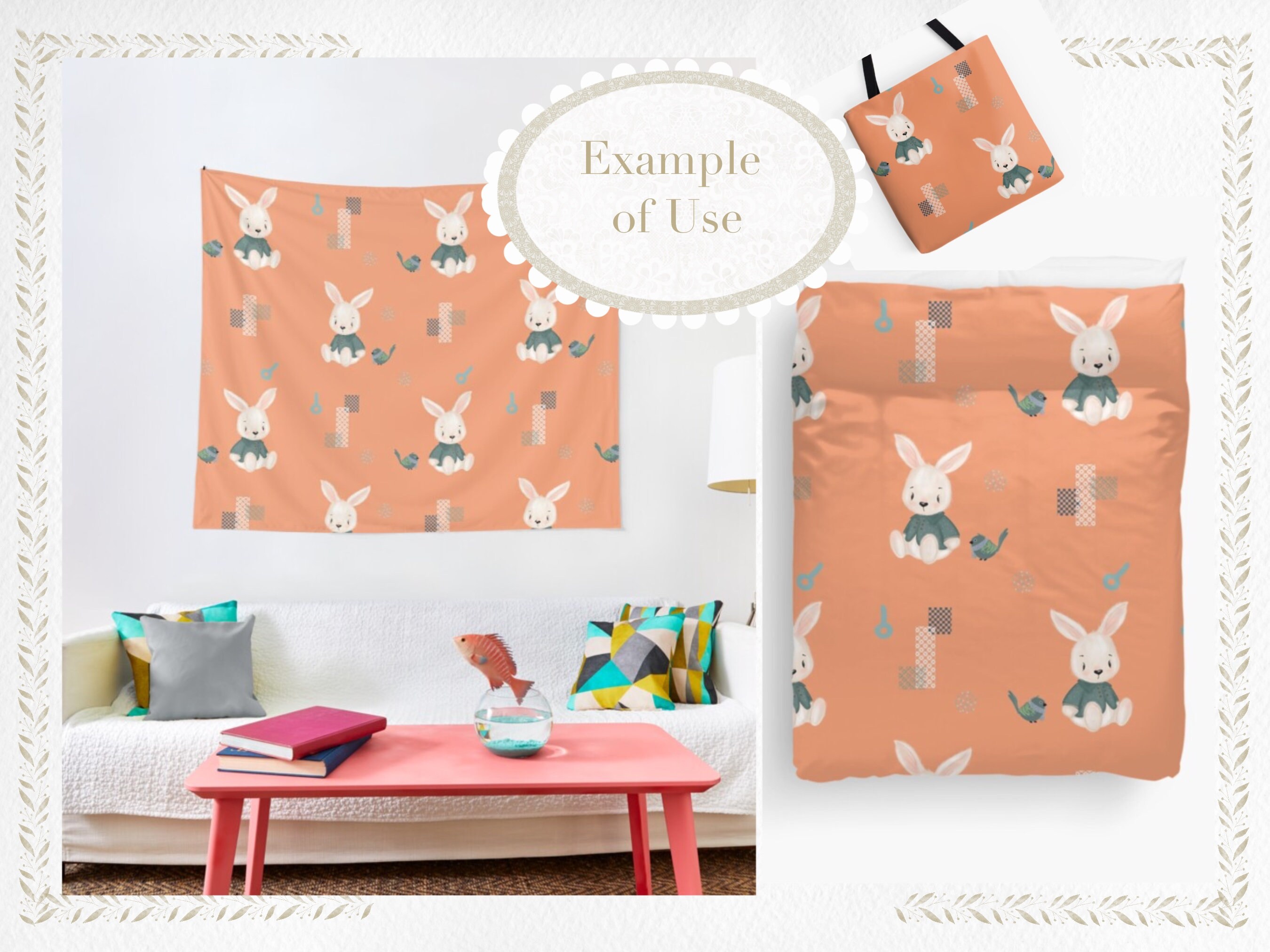 Bunny Rabbit Digital Papers Vintage Bunny Paperboy Bunny - Etsy