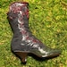 Hand Painted Victorian Style Ceramic Boot - Etsy