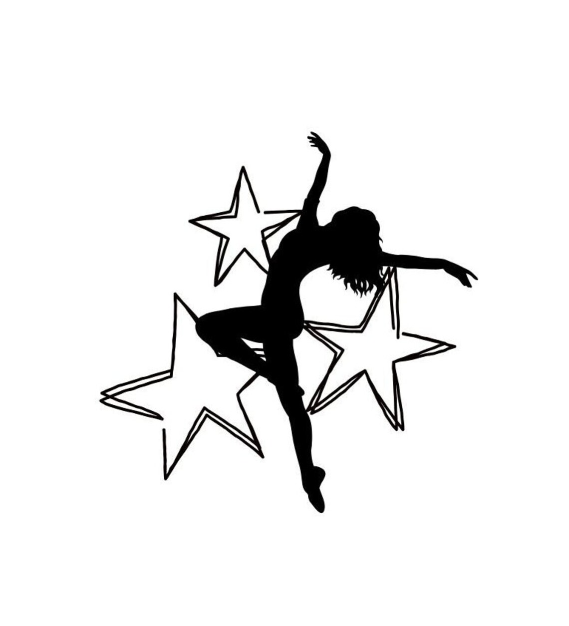 Dancer Star SVG Cricut Print File - Etsy
