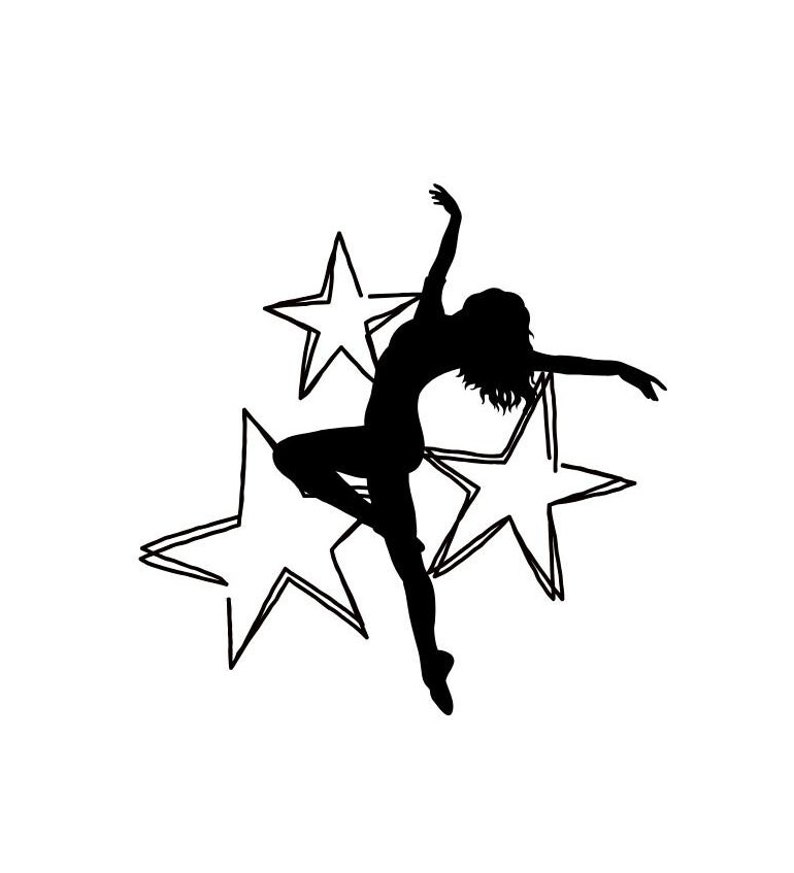 Dancer Star SVG Cricut Print File - Etsy