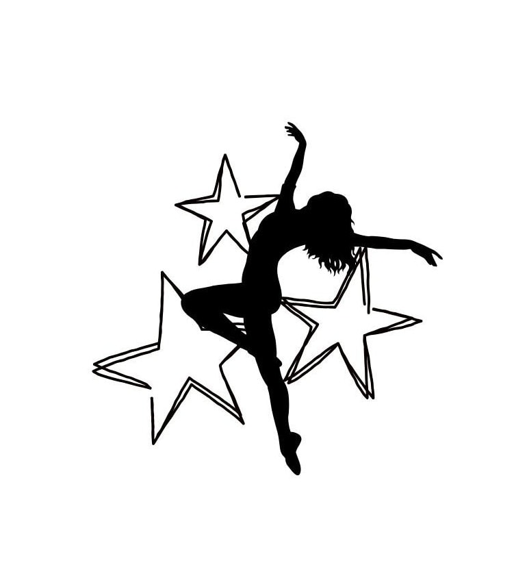 Dancer Star SVG Cricut Print File - Etsy