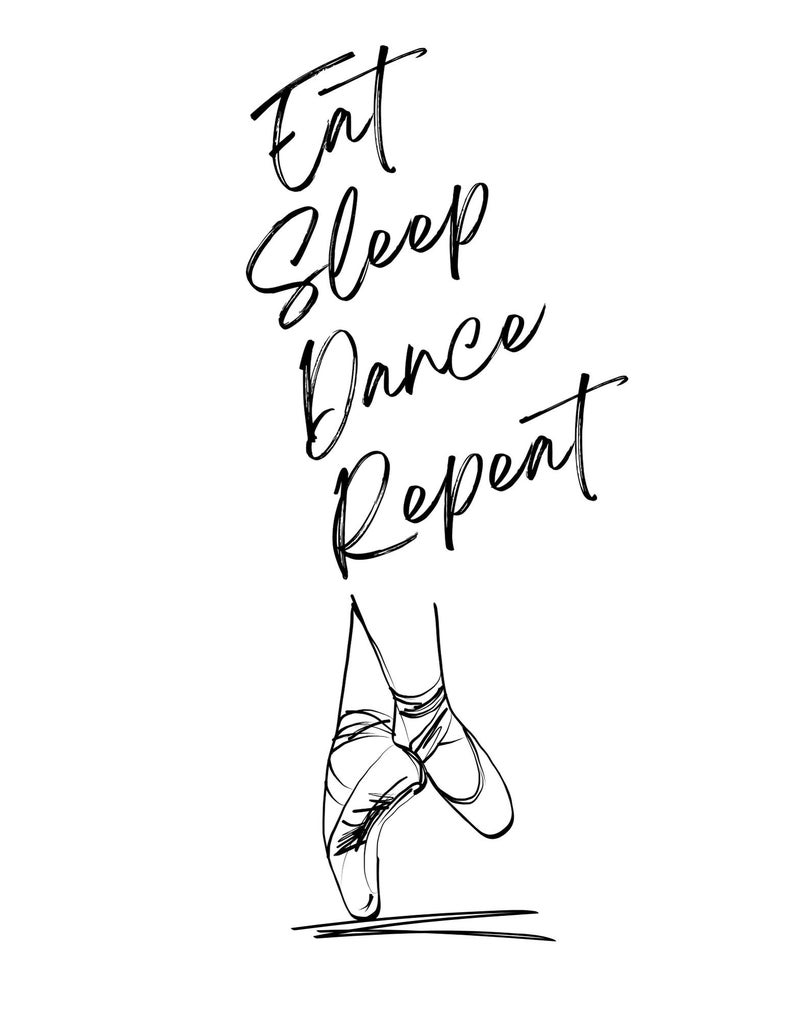 Eat Sleep Dance Repeat SVG Cricut Printable Files - Etsy