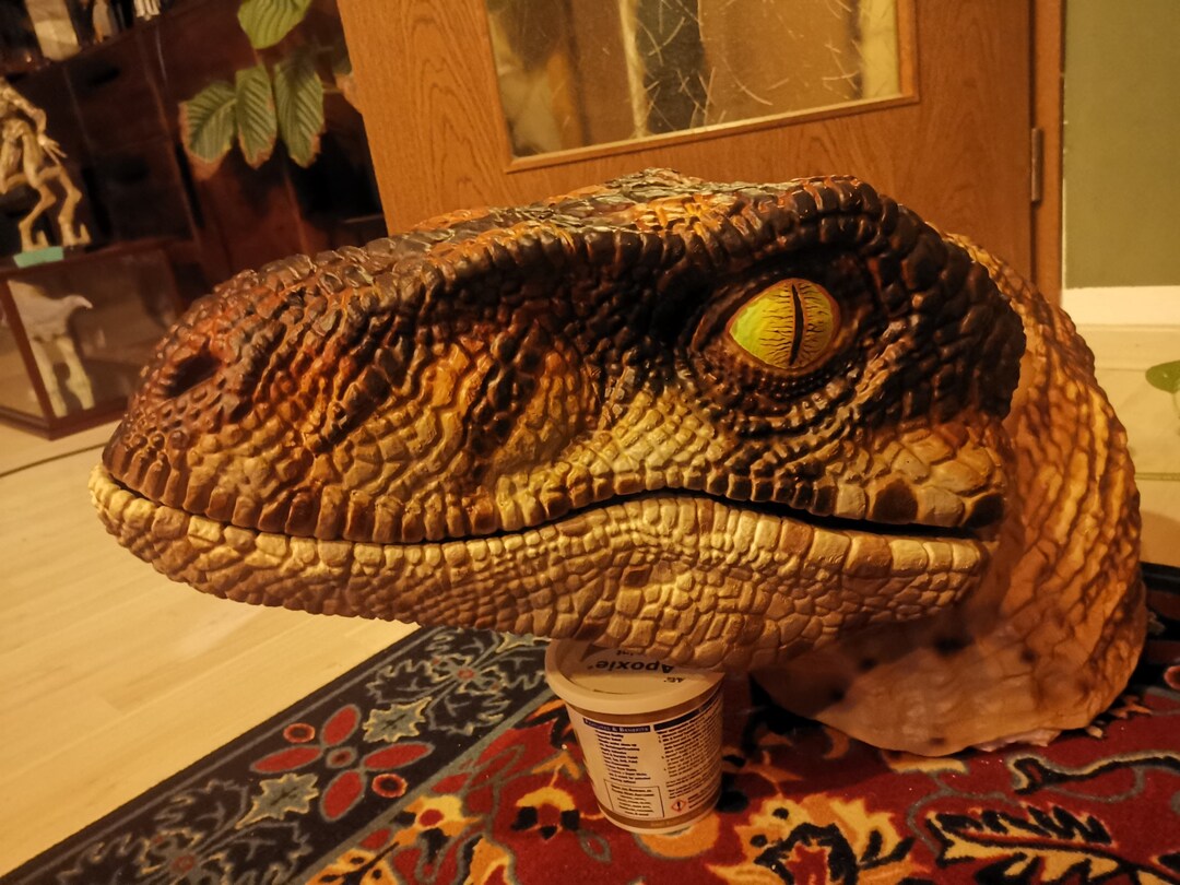 Buste de vélociraptor Jurassic Park - Etsy France