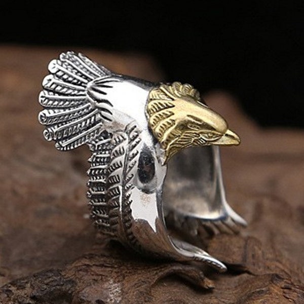 Eagle Head Ring - Etsy