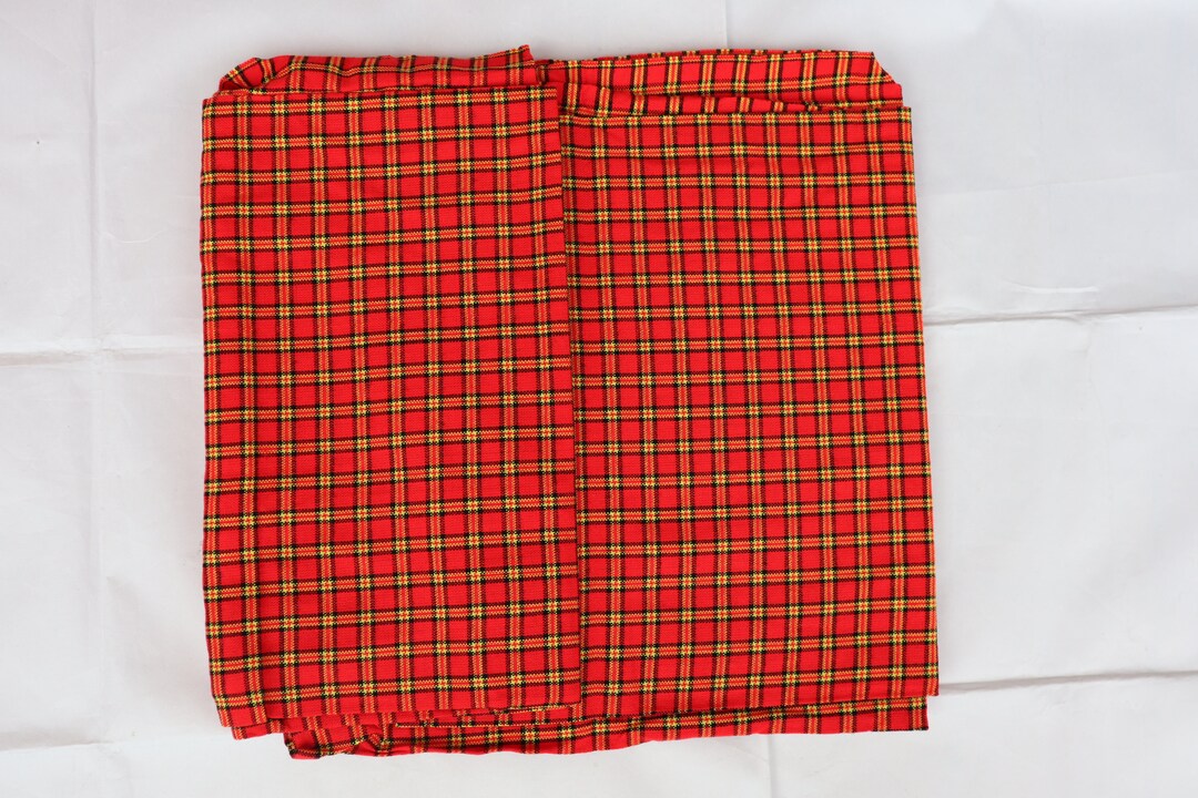 Original African Traditional Masai Shuka Blanket Maasai Fabric Acrylic ...