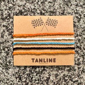 F1 Livery Colour Set of Bracelets. Micro Braids, Tie-on and Handmade ...
