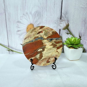 Large Red Jasper Display Slab Coasters/ Landscape Pattern Red Jasper ...