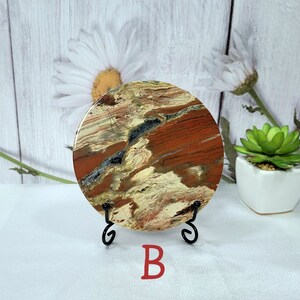 Large Red Jasper Display Slab Coasters/ Landscape Pattern Red Jasper ...