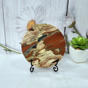 Large Red Jasper Display Slab Coasters/ Landscape Pattern Red Jasper ...
