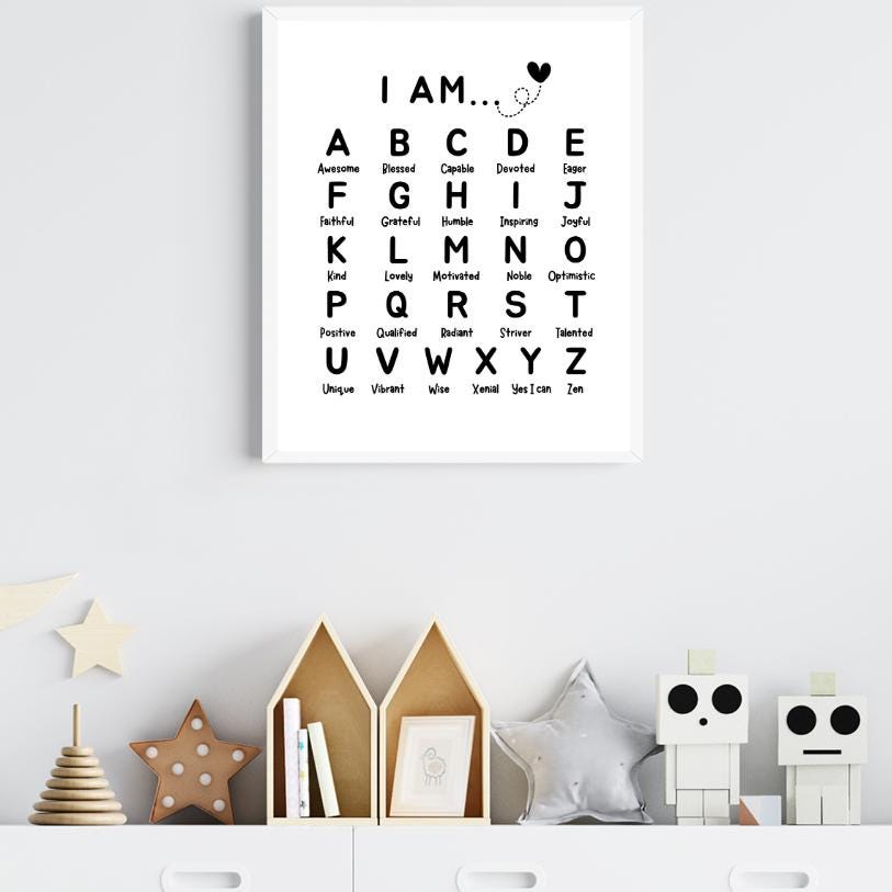 Inspirational Alphabet Poster |self-esteem Boosting| Positive Quotes ...