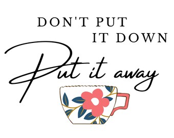 Put It Away Sign - Etsy