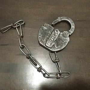 Vintage ADLAKE Frisco Railroad Switch Lock and Spike Chain 1978. No Key ...