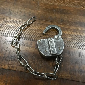 Vintage ADLAKE Frisco Railroad Switch Lock and Spike Chain 1978. No Key ...