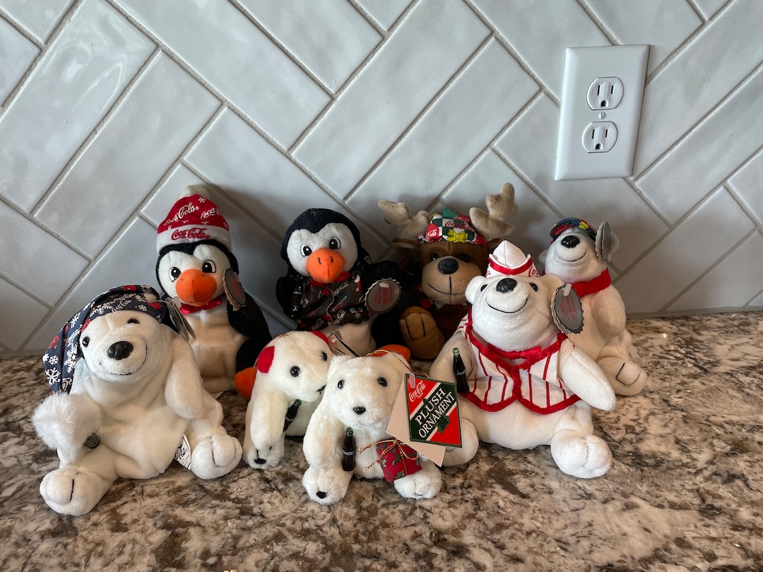 Coca Cola Stuff Animals, Coca Cola Penguins Polar Bears, Reindeer, Coca ...