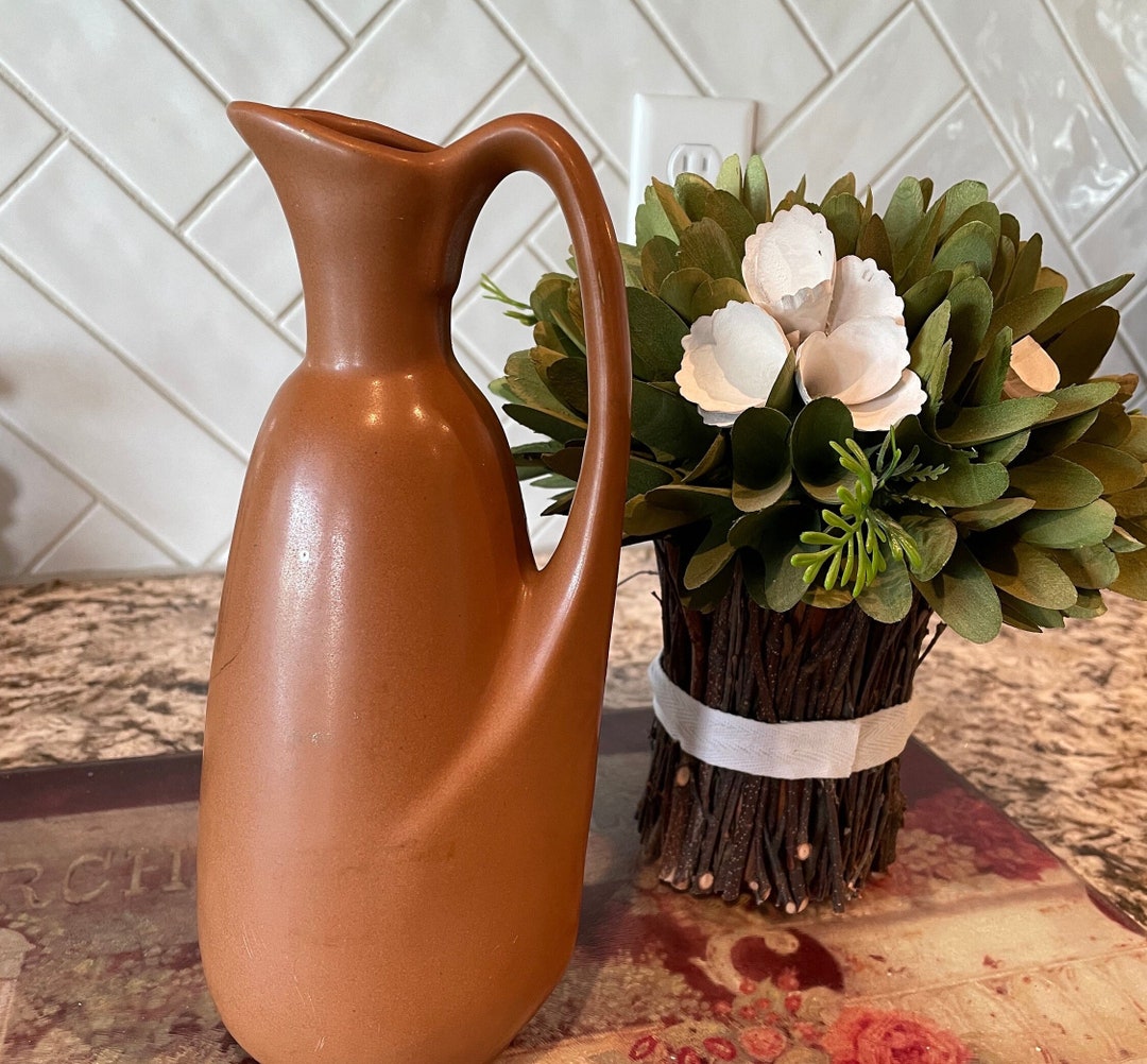 Van Briggle Brown Matte Ewer Vase Pitcher, Rare Van Briggle Colo ...