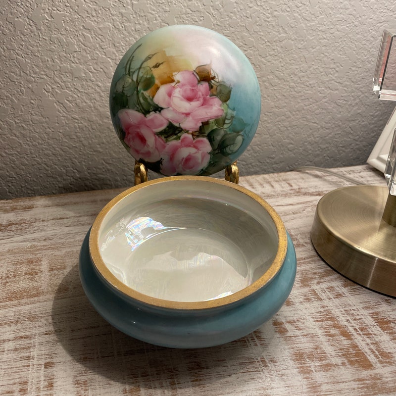 Porcelain Powder Box - Etsy