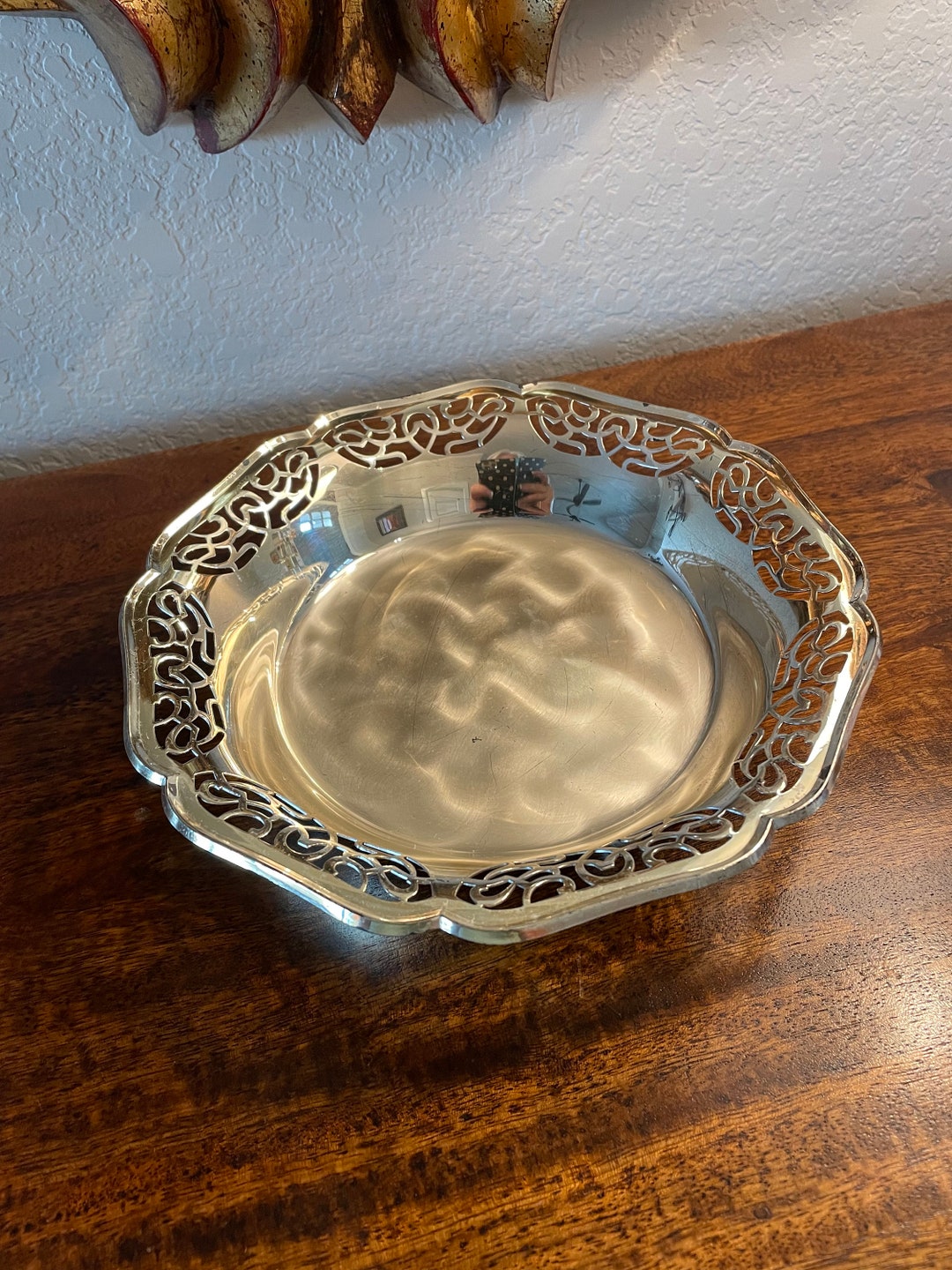 Vintage WMF Ikora German Made Silverplate Footed Serving Bowl Filigree ...