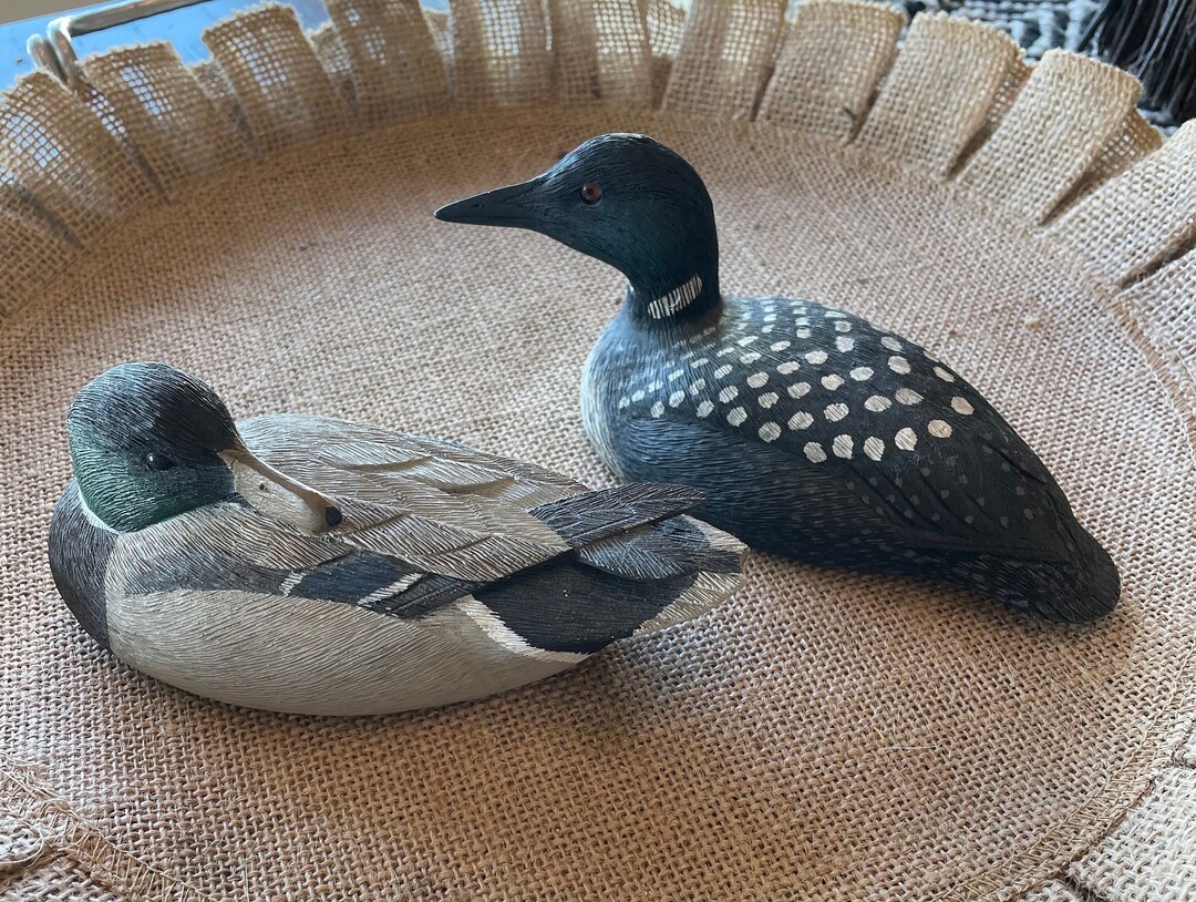 Boyds Collection Mallard Ducks 1987 Artist Signed Joe Weaver, Loon and ...