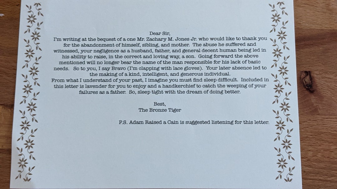 Revenge, Letter, Anger, Paper, Stationary, Wax Seal, Tiger - Etsy