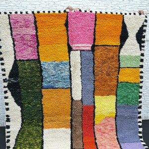 Amazing Custom Rug, Moroccan Handmade Rug, Sheep Wool Rug, Colorful Rug ...