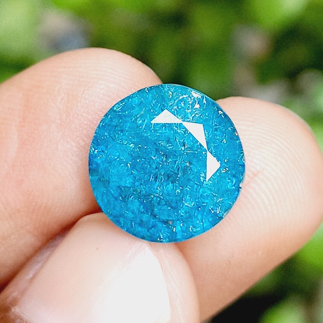 Paraiba Tourmaline Neon Blue Brazilian 8.35 Cts. 11X7 MM Faceted ...