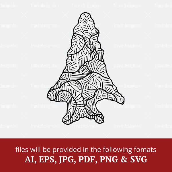 Arrowhead Outline Svg - Etsy