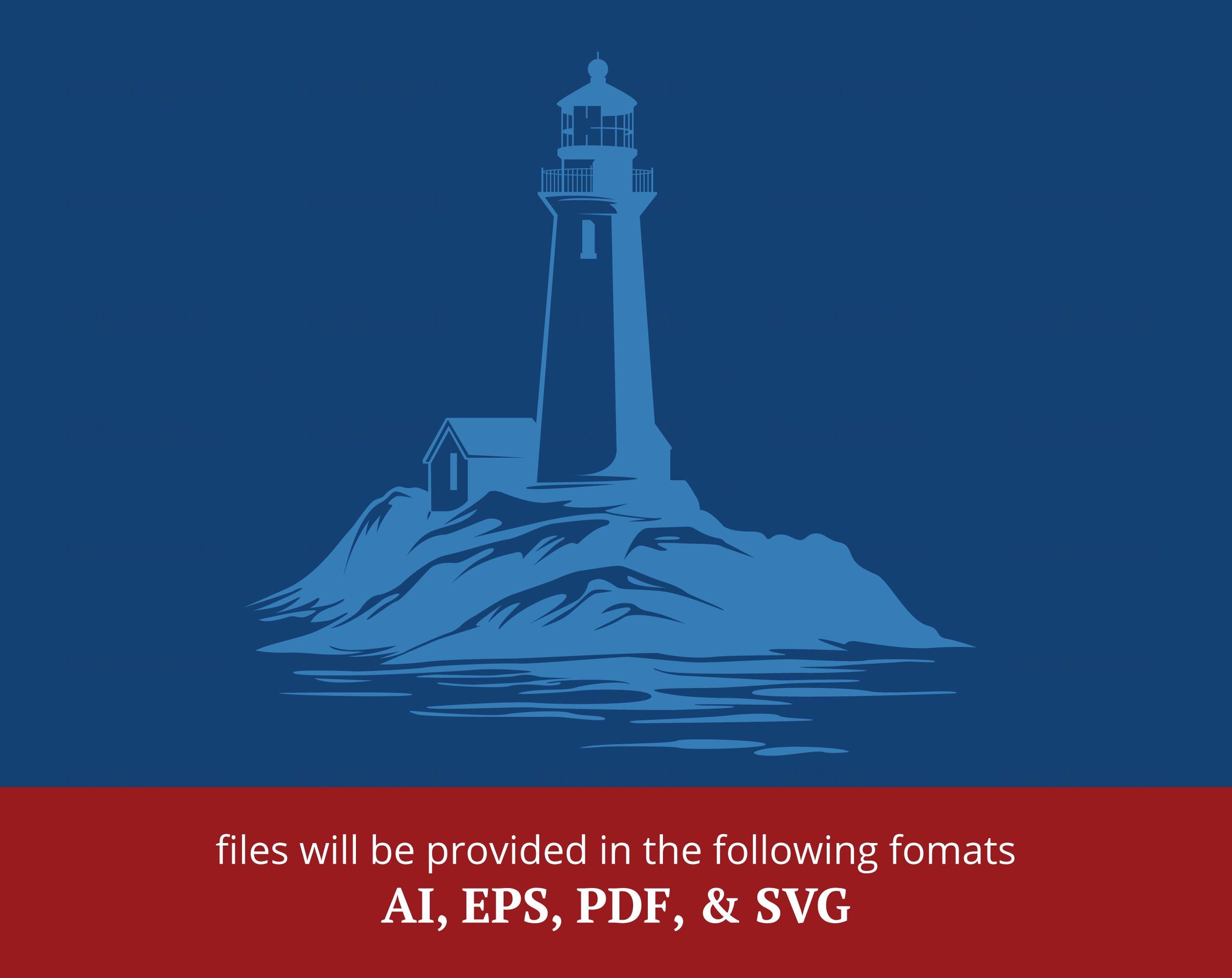 Lighthouse SVG, Ocean Svg, Lighthouse Cricut, Sea Clipart, Lighthouse ...