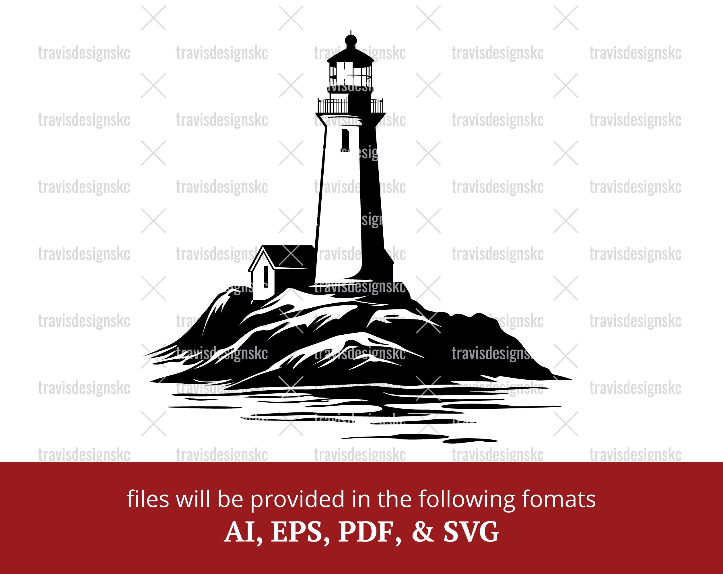 Lighthouse SVG, Ocean Svg, Lighthouse Cricut, Sea Clipart, Lighthouse ...
