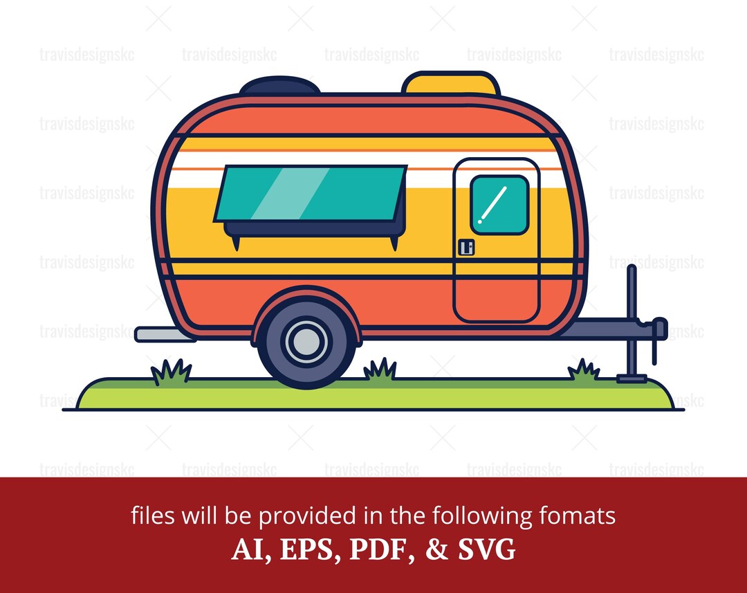 Camping Graphics Rv Camping Svg Camper Pdf Rv Svg File Vintage Travel ...