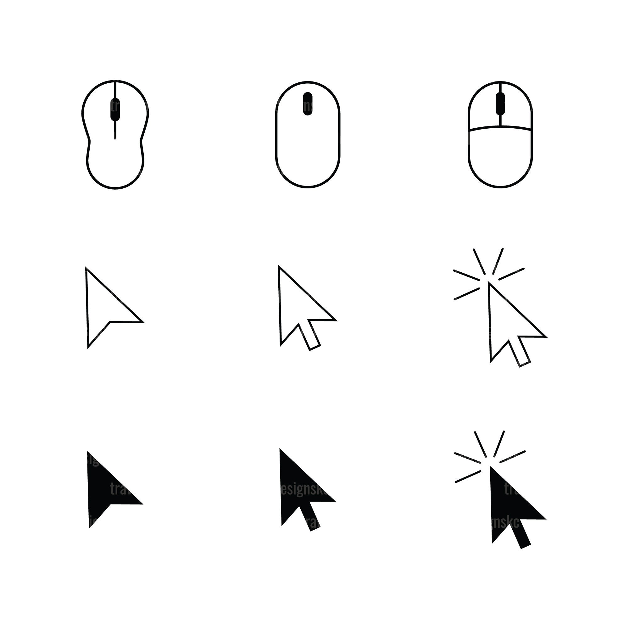 Computer Mouse And Mouse Cursor Large Bundle Etsy Computer Mouse And Mouse Cursor Large Bundle Etsy