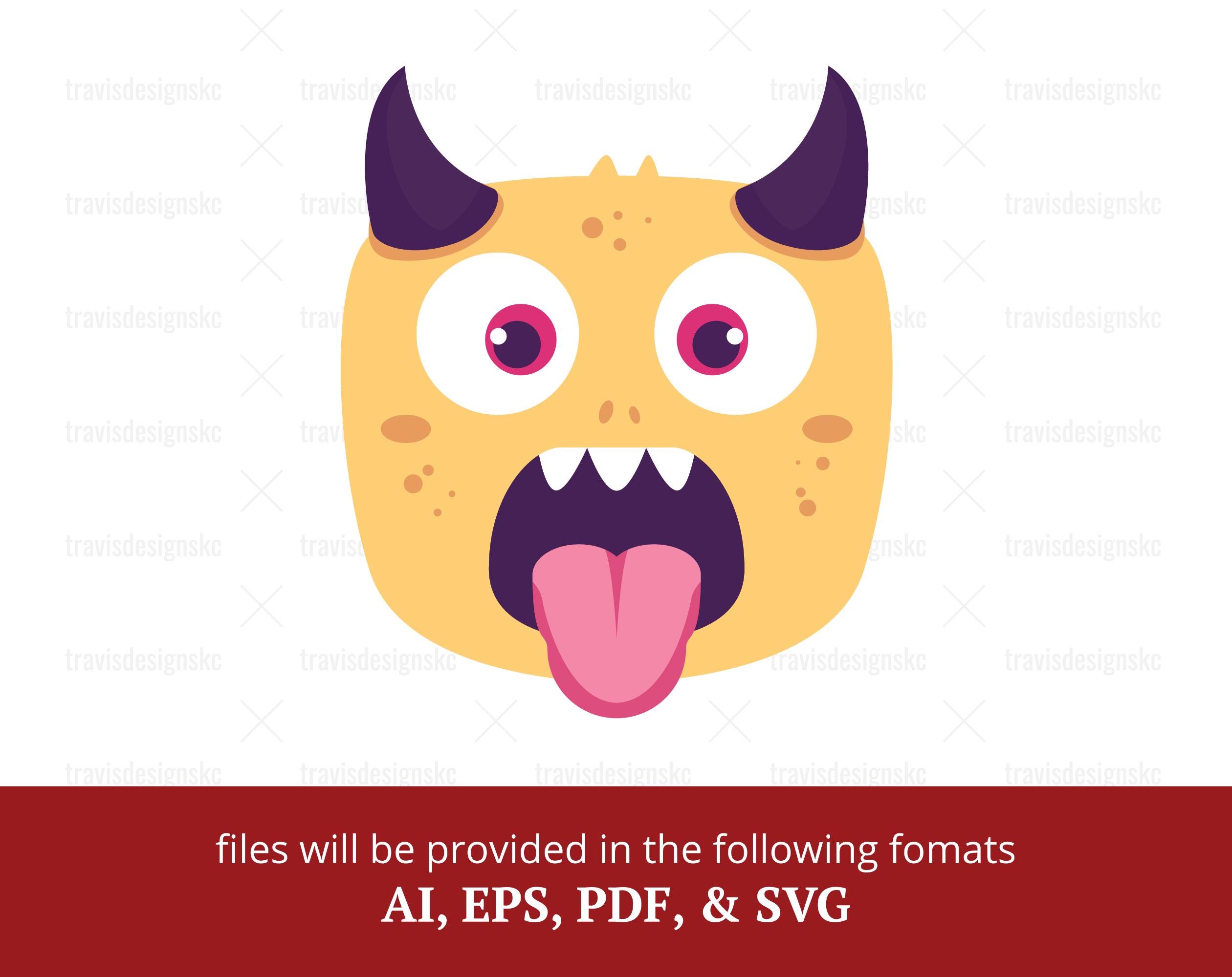 Monster Clipart, Monster Vector, Monster SVG, Cute Monster, Colorful ...