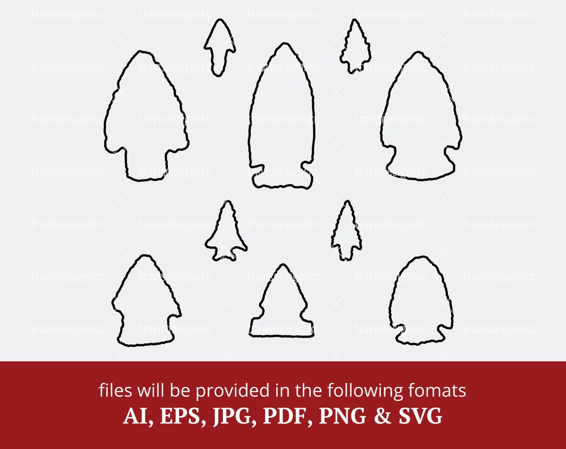 Arrowhead Clipart - Arrowhead Design - Arrowhead Graphic - Arrowhead ...