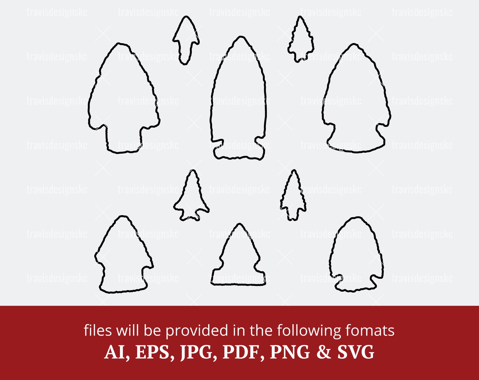 Arrowhead Clipart - Arrowhead Design - Arrowhead Graphic - Arrowhead ...