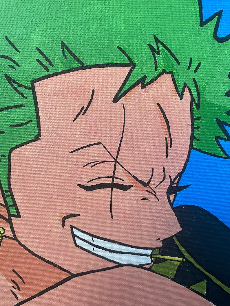 Roronoa Zoro One Piece Portrait Painting - Etsy
