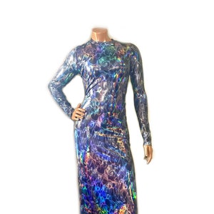 Iridescent Flames Long Cocktail Dress (one-of-a-kind) US Size: 6 - Etsy