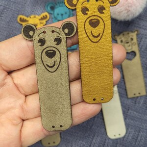 No SEW Labels, Knitting Tags, No Sew Fold Over Animal Labels ,folded ...