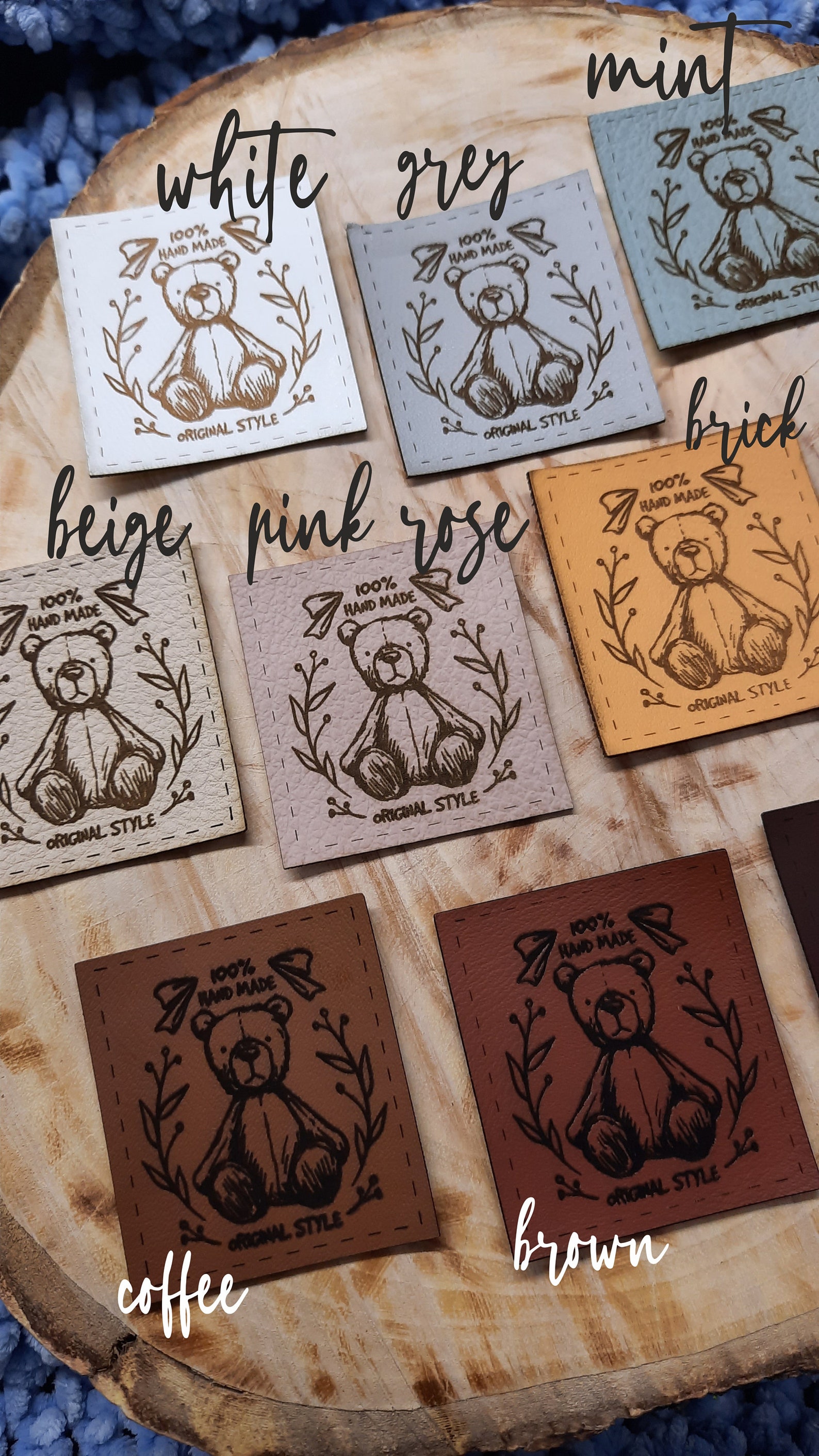 Faux Leather Labels Faux Leather Tags for Sewing Project - Etsy