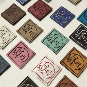 IRON ON Custom Logo Tags, Iron on Labels 10pcs,bügel Label Mit Logo ...