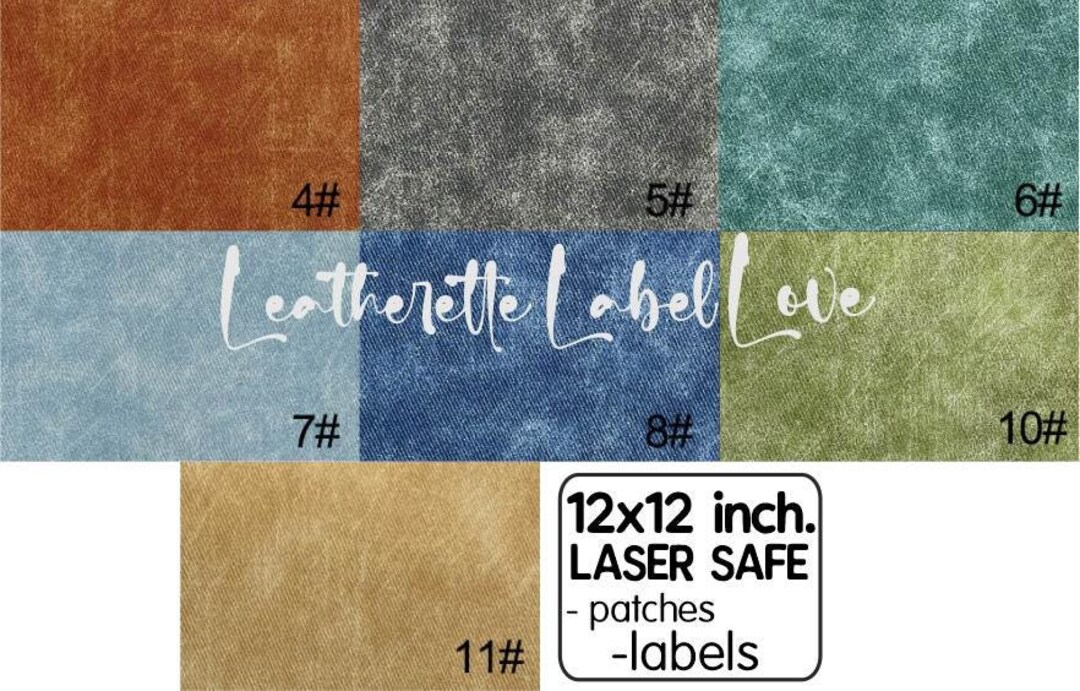 Denim Laserable Sheets for Laser Engraving, Laserable Leatherette 12 ...