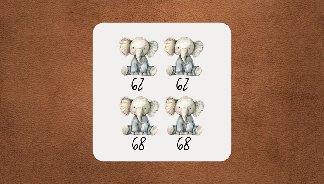 Iron-on Sizes Picture, Size Labeis, Sizes 62/68-74/80-86/92-98/104,dtf ...